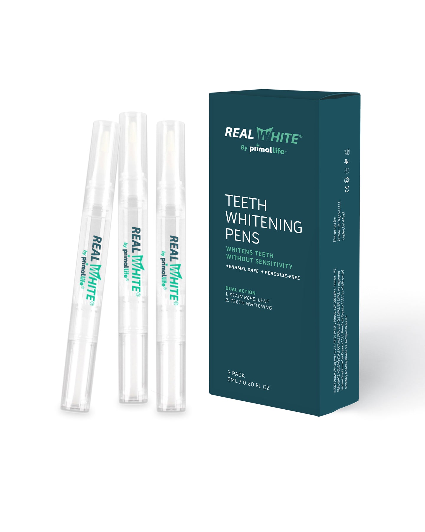 Real White Teeth Whitening Pens – Primal Life Organic II LLC