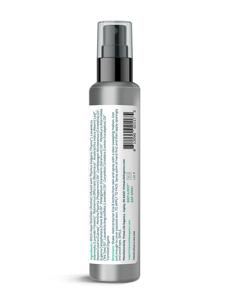 Bug Spray, Boot-A-Pest 4 oz – Primal Life Organic II LLC