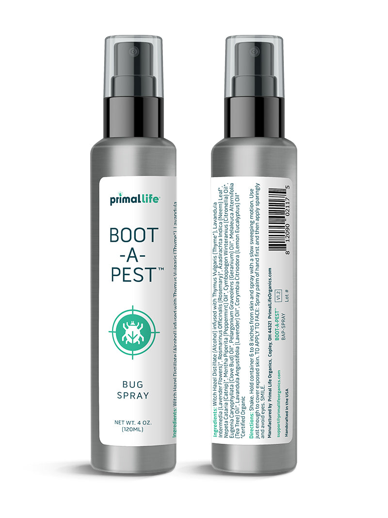 Bug Spray, Boot-A-Pest 4 oz – Primal Life Organic II LLC