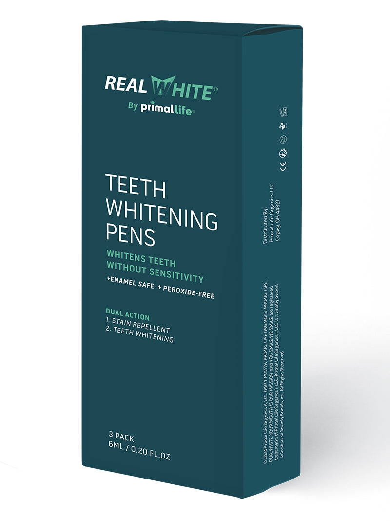 Real White Teeth Whitening Pens – Primal Life Organic II LLC