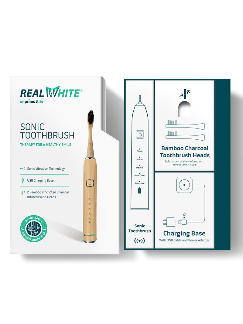 NEW Real White Sonic Toothbrush – Primal Life Organic II LLC
