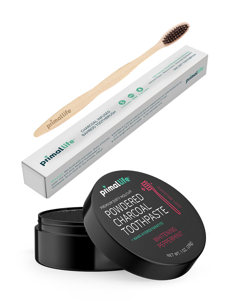 Toothbrush & Toothpowder Pack – Primal Life Organic II LLC