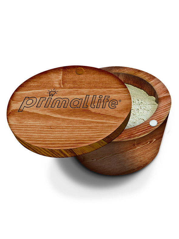Wooden Toothpowder Box – Primal Life Organics #1 Best Natural Dental Care
